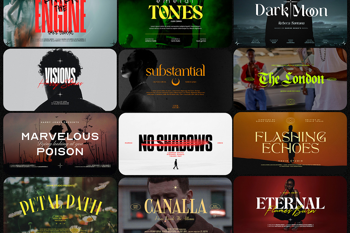 Cinematic Titles Pack Templates