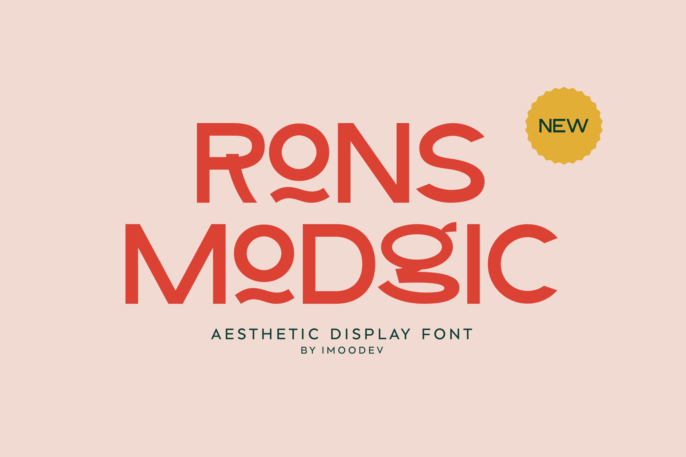 Rons Modgic - Modern Typography, a Font by Imoodev