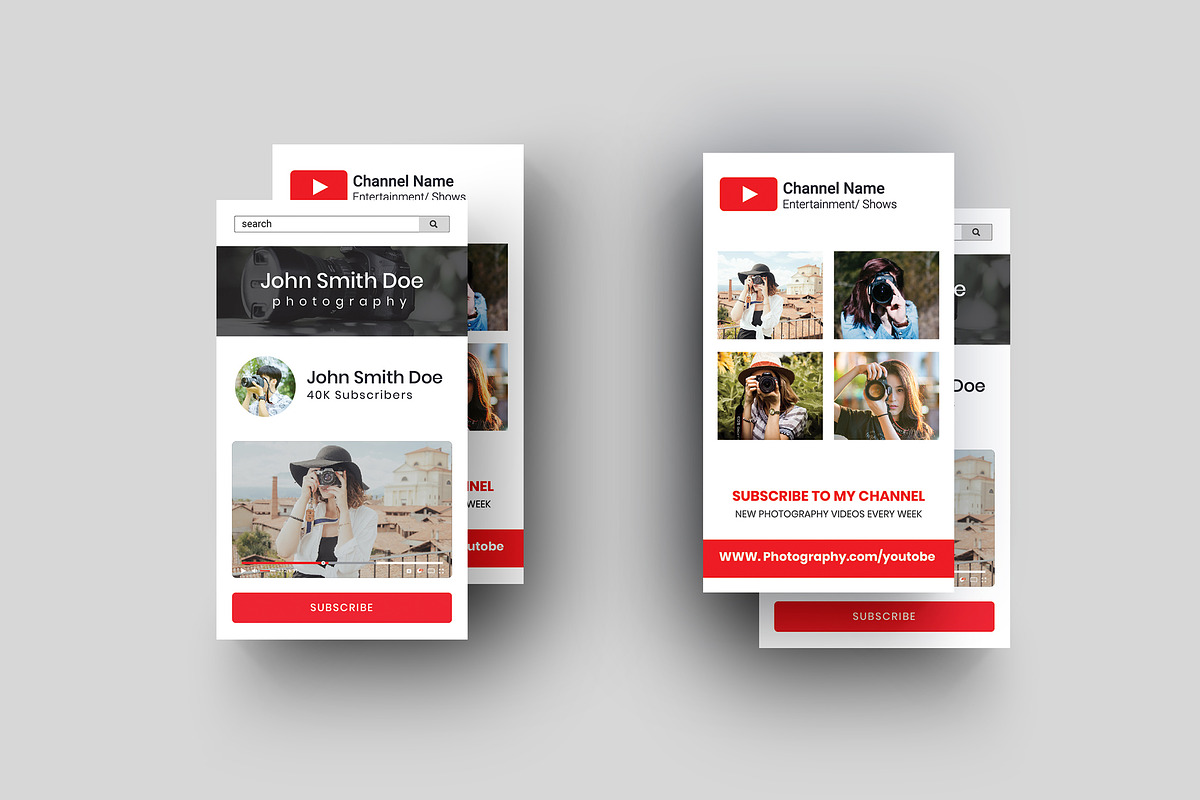 YouTube Business Card, a Business Card Template by UI_Expert