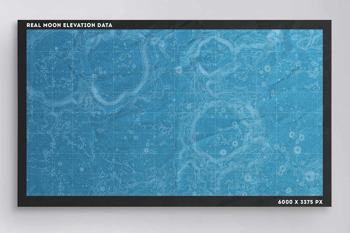 10 Moon Elevation Maps, a Texture Graphic by GarryKillian | Creative Market