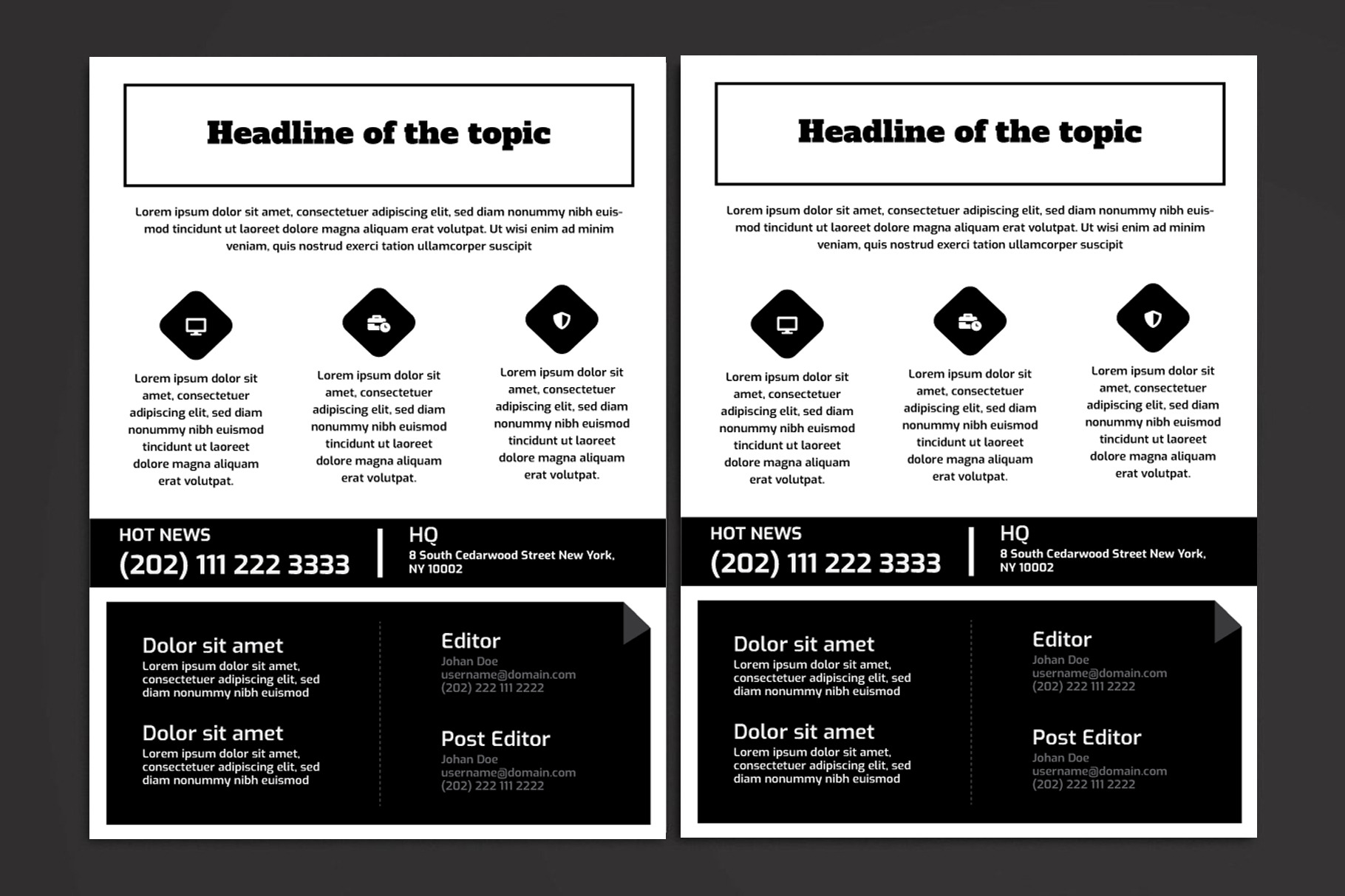 Newspaper Flyer, a Flyer Template by PenciGraphics