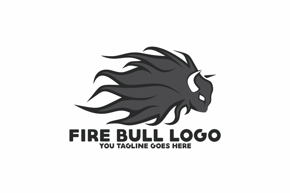 Fire Bull Logo, a Branding & Logo Template by Brandlogo