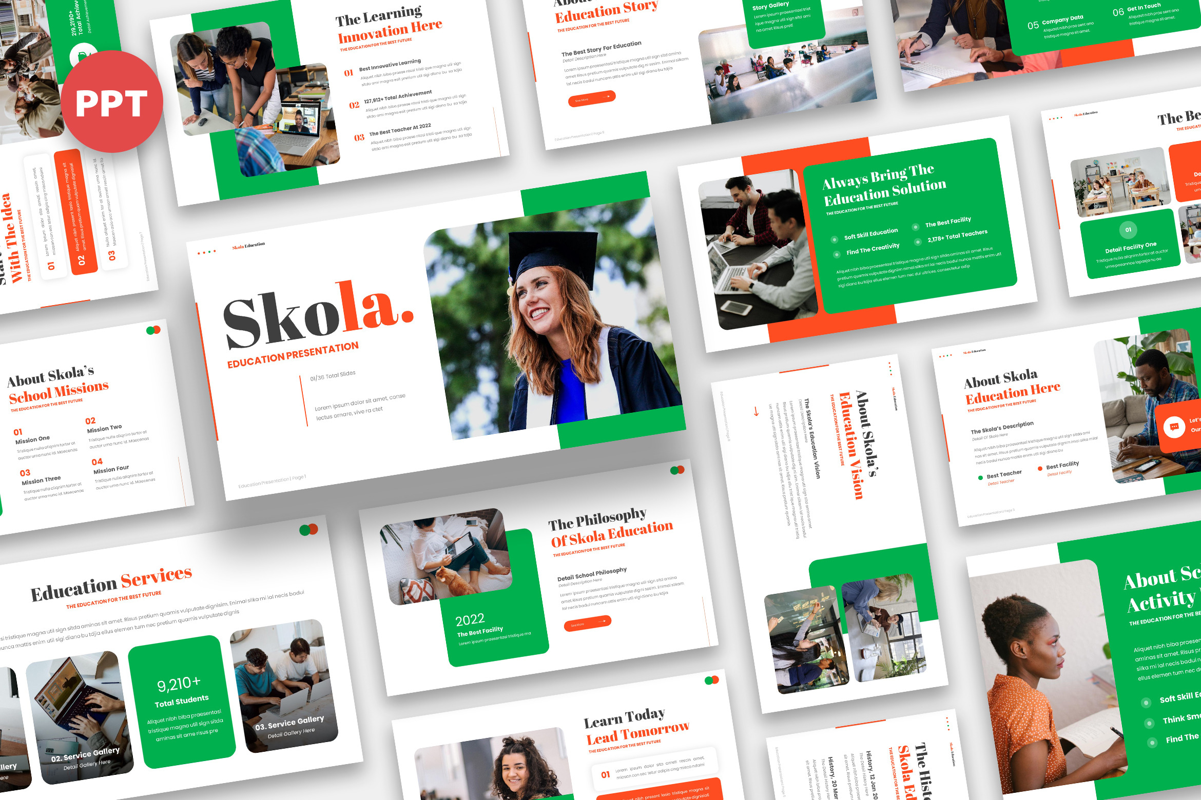 Skola Education Powerpoint, a Presentation Template by kerismaker