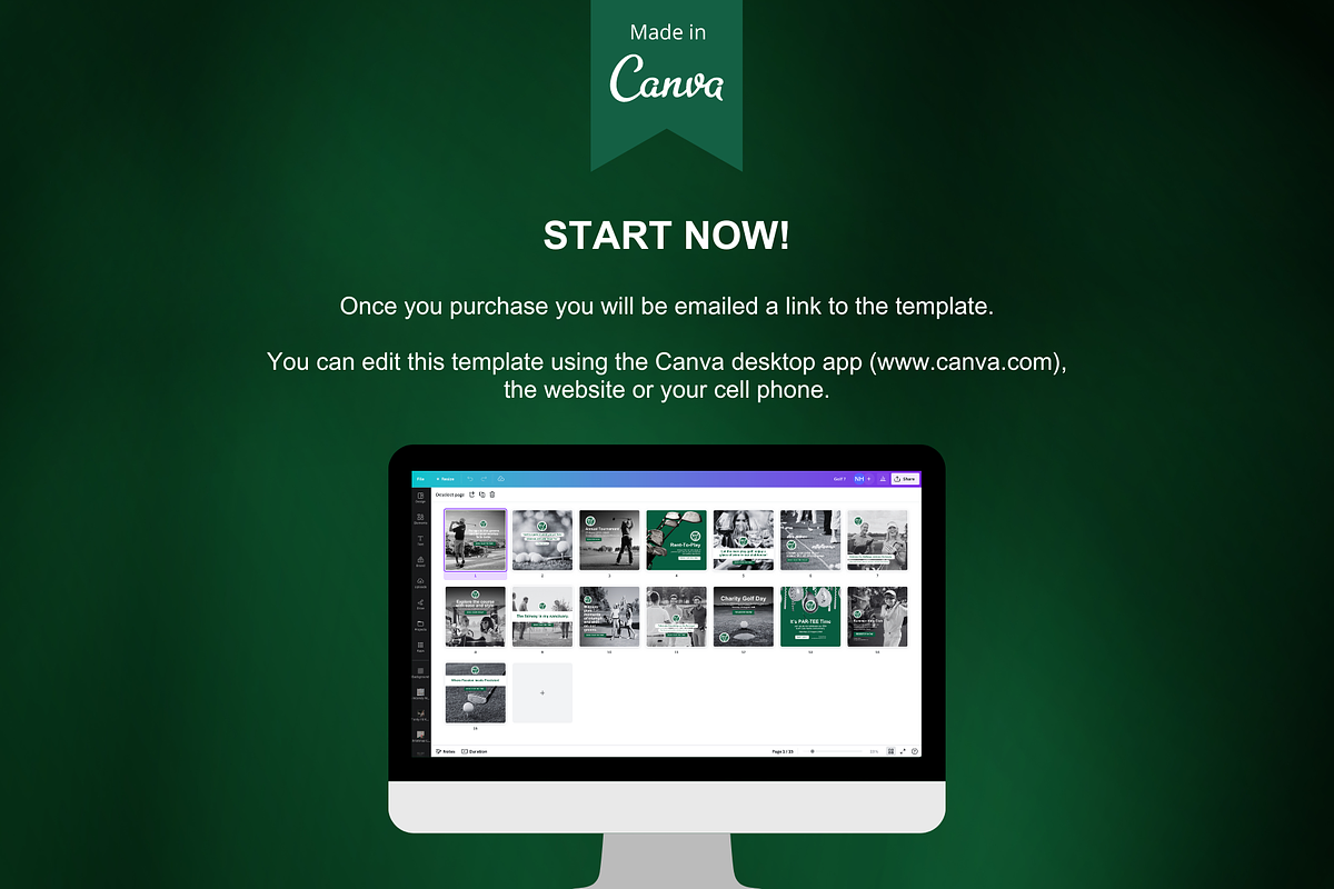 15 Golf Social Media, a Social Media Template by Sincerely Media