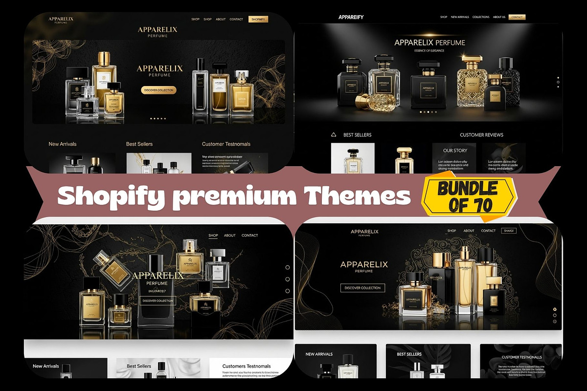 Shopify Premium 70 Themes Bundle, a Shopify Template by Aban's World