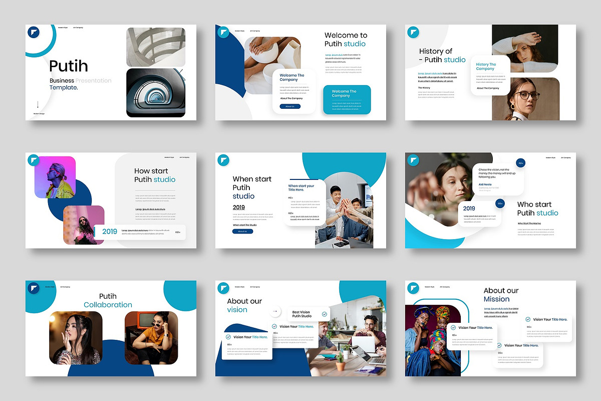 PUTIH - PowerPoint Template