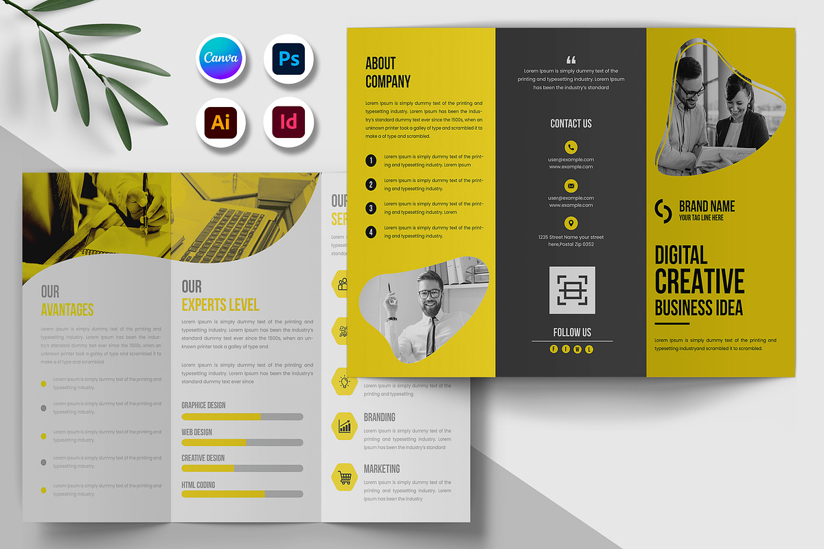 Trifold Brochure Design Layout