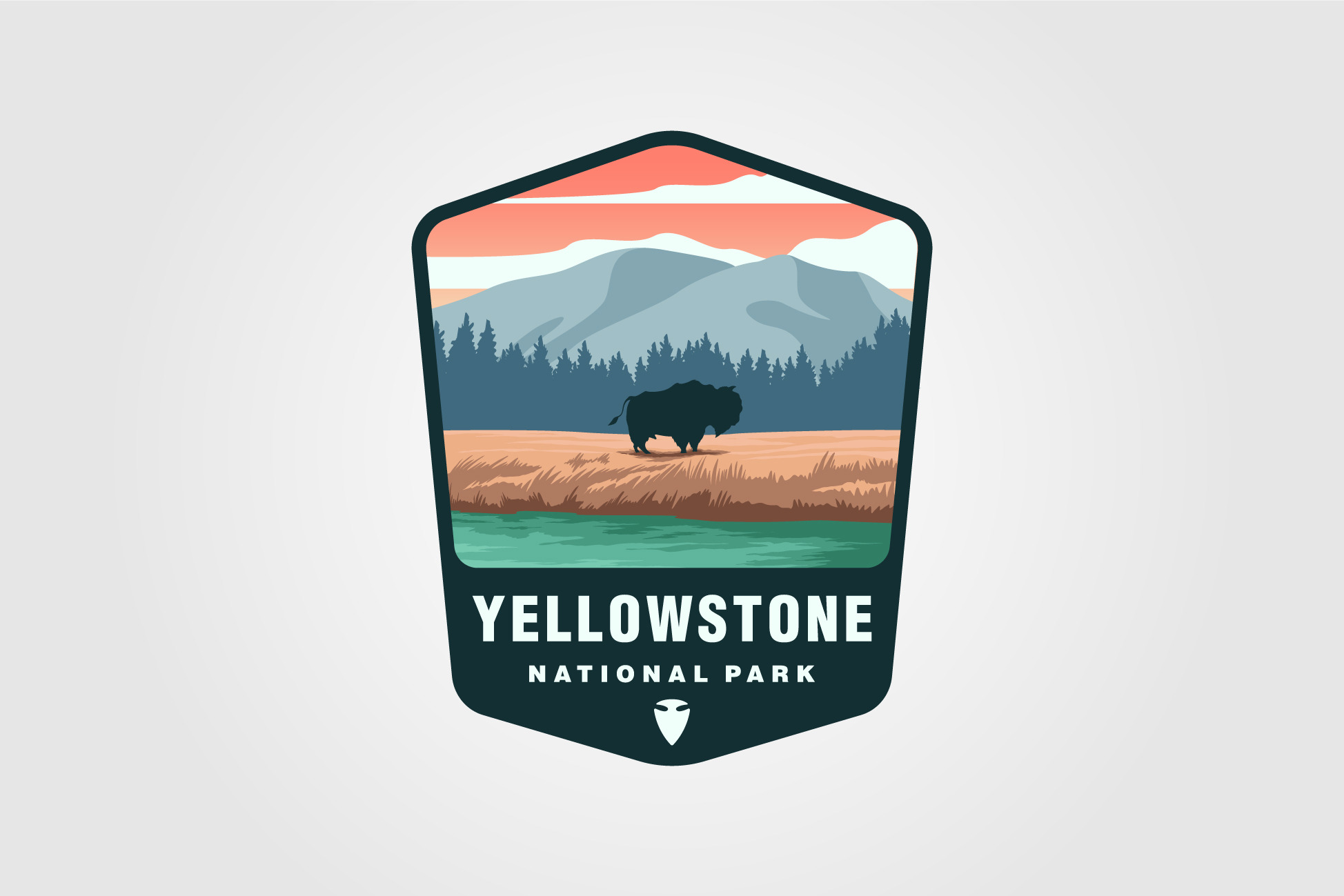yellowstone national park logo design