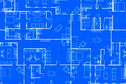 Blueprint house plan pattern, a Pattern Graphic by BestPics