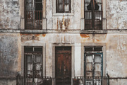 An old facade of a desolate house, an Architecture Photo by SkyNext
