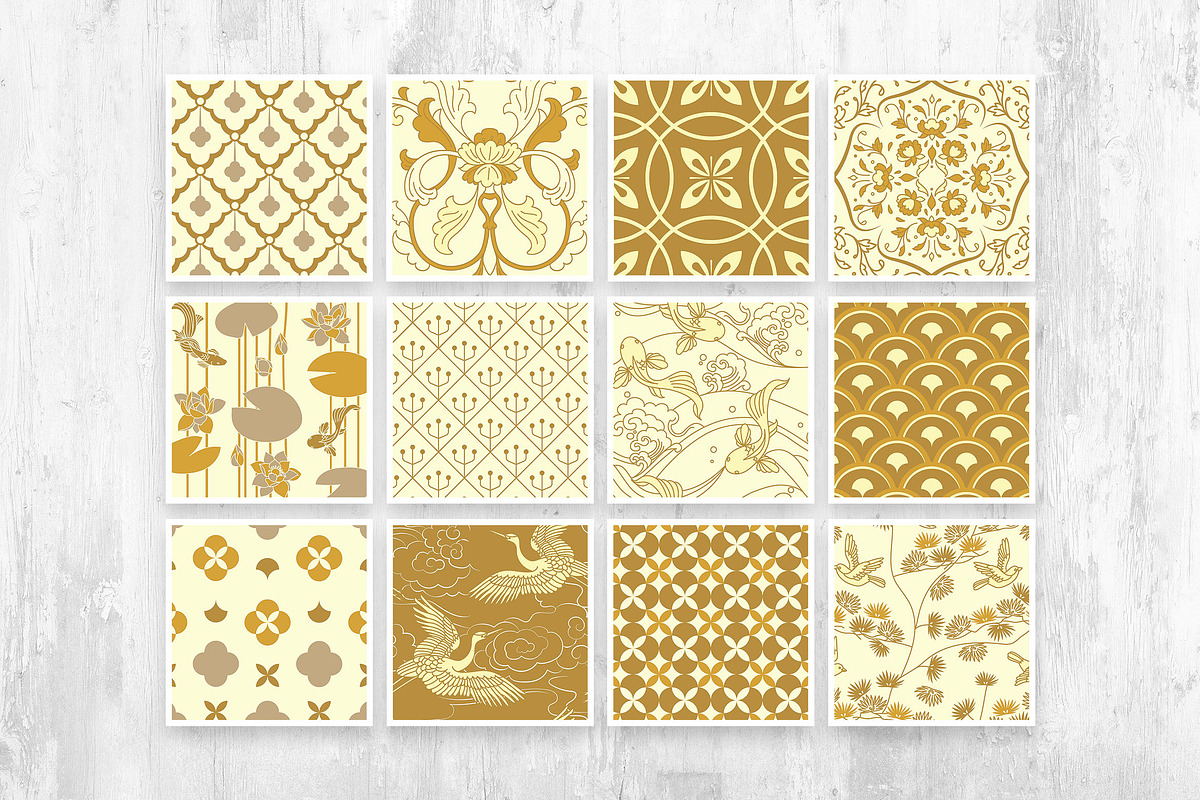 Chinese Ceramic Patterns, a Pattern Graphic by AsianElements