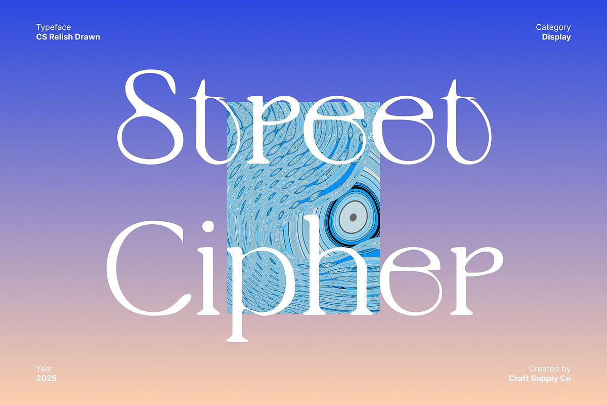 CS Relish Drawn – Chic Serif Font