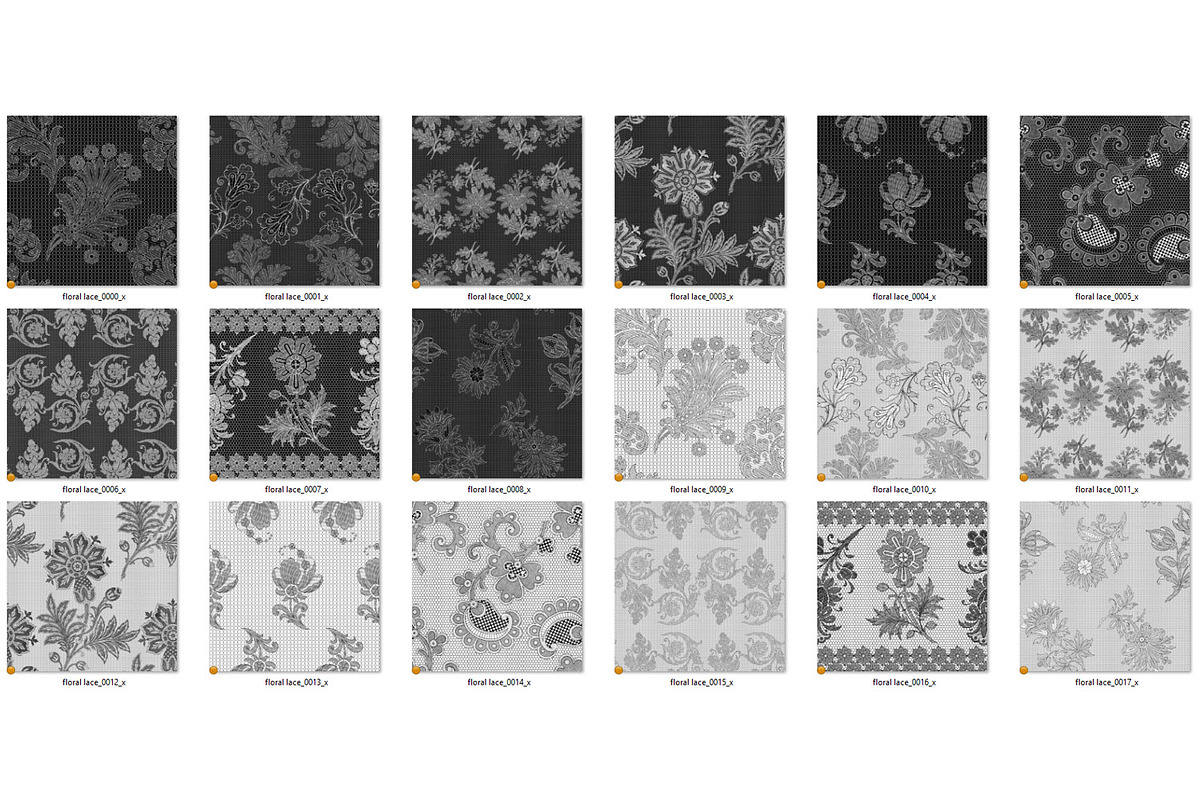 Black and White Lace Digital Paper, a Pattern Graphic by Digital Curio ...