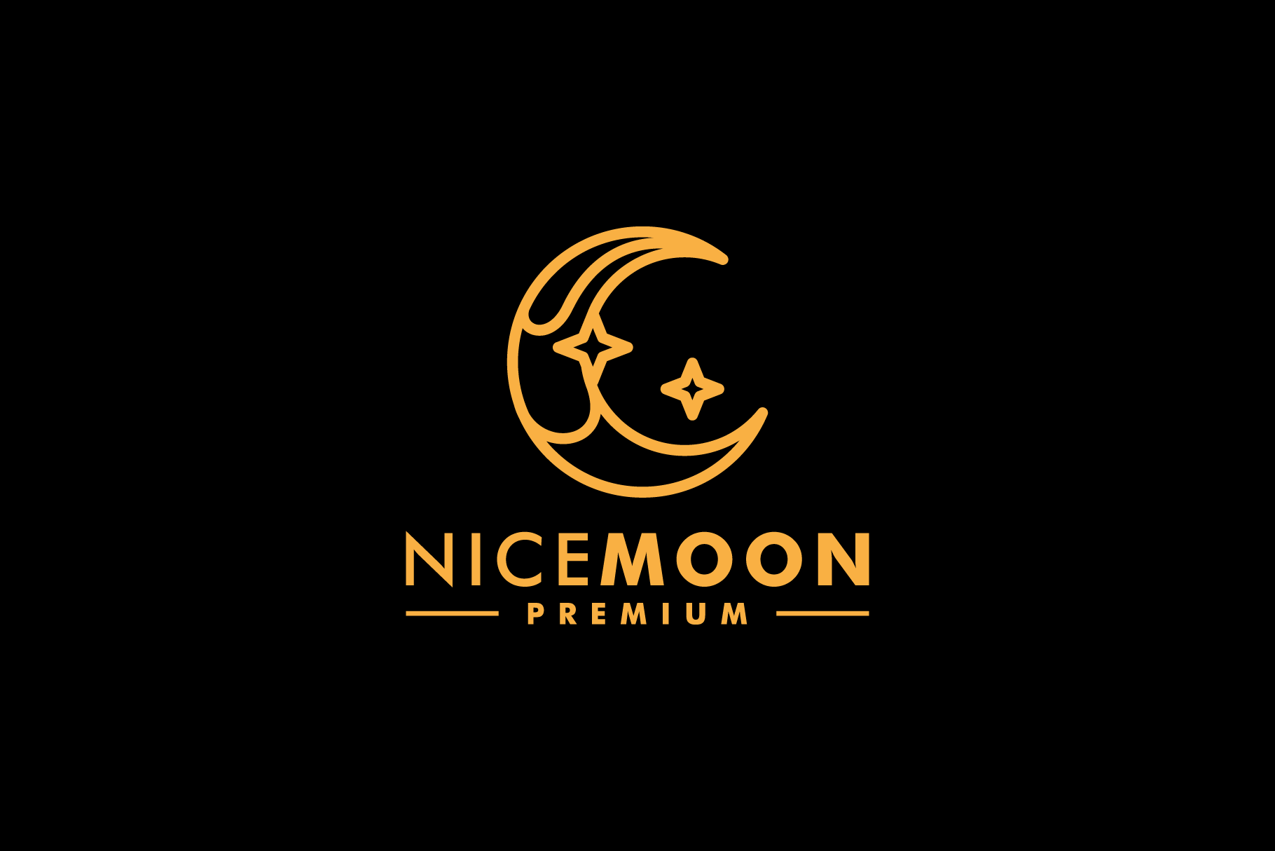 Moon star logo design, a Branding & Logo Template by mouze_art