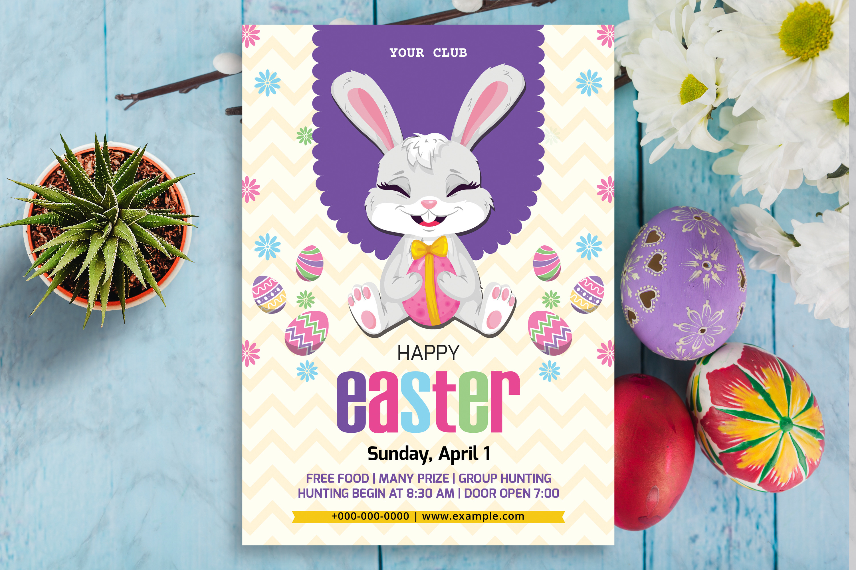 Easter Flyer Template, a Flyer Template by SmmrDesign | Creative Market