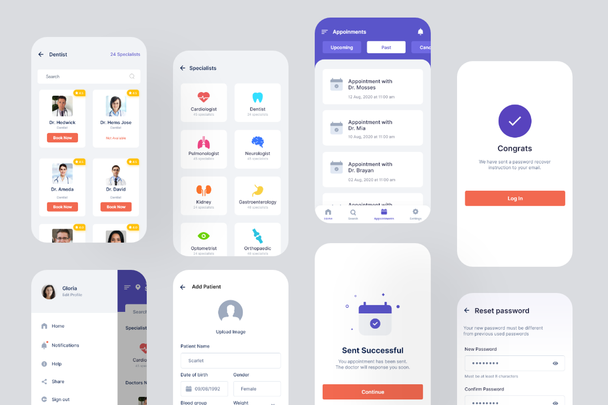 MedFit UI Kit | Creative Market