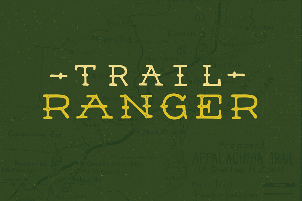 Trail Ranger, a Slab Serif Font by JoshuaRed Design