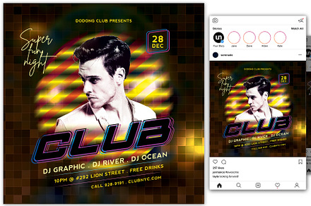 Night Flyer, a Flyer Template by KiraYamato Design Studio