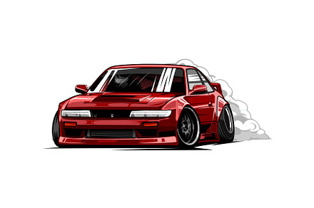 jdm car vector illustration, a Transportation Illustration by TFamz