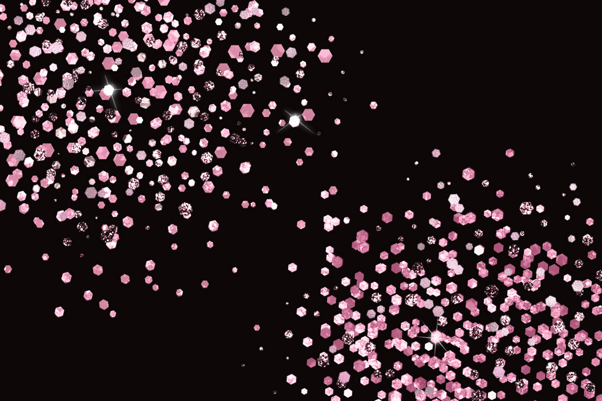 Chunky Baby Pink Glitter Overlays, an Object Graphic by Photohacklovers ...