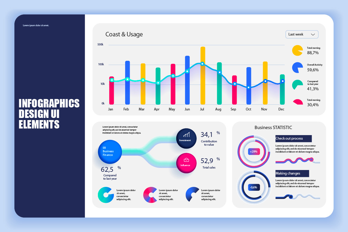 Infographics Template, a Templates & Theme by alexdndz