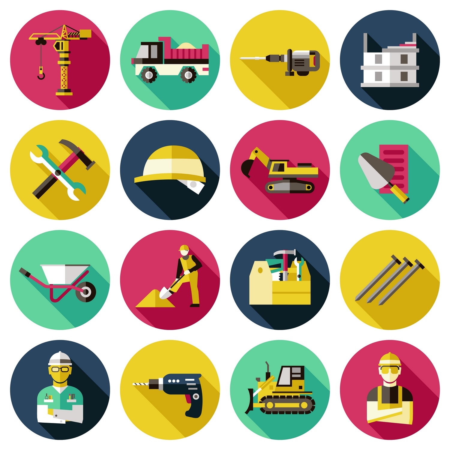 Construction Icon Set | Icons ~ Creative Market