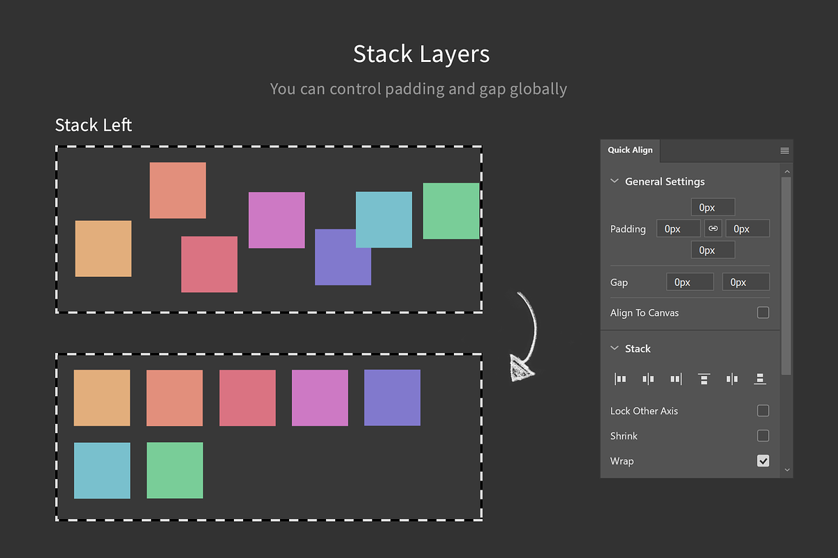 Quick Align - Easy Layer Positioning, a Plug-in Add-On by h3design