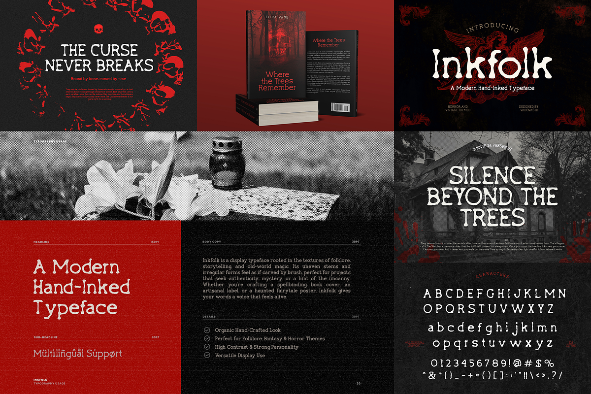 Gothic Horror Font Bundle, a Sans Serif Font by Vadovastd