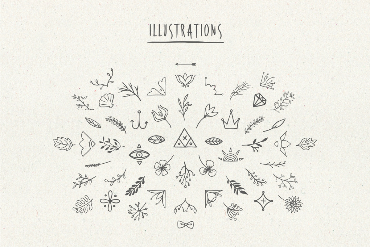 Hiatus Brush Font & Illustrations, a Font by Storyteller Imagery