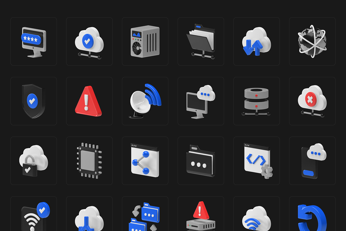Cloudtech 3D icons, an Icon by Goicons | Creative Market