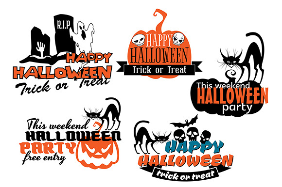 Orange and black Halloween banners, a Background Graphic by Vector ...