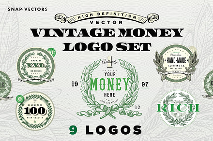 Vector Money Logo Set #2, a Branding & Logo Template by Snap Vectors