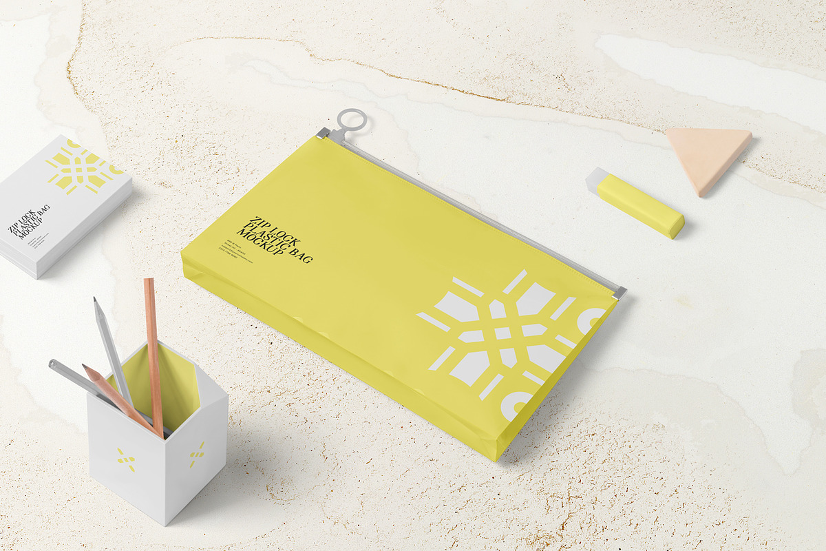 Zip Lock Plastic Bag Mockups, a Packaging Mockup by PixelVoyager