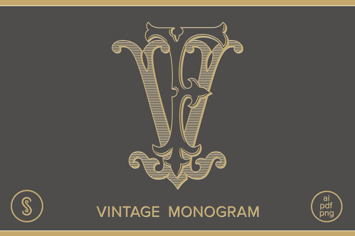 FV Monogram VF Monogram, a Branding & Logo Template by Shuler Studio