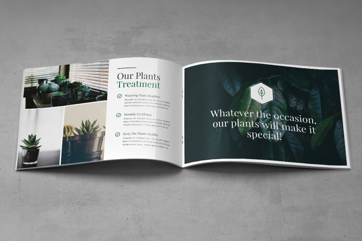 A5 Decorative Plants Brochure, a Brochure Template by Rahardi Creative