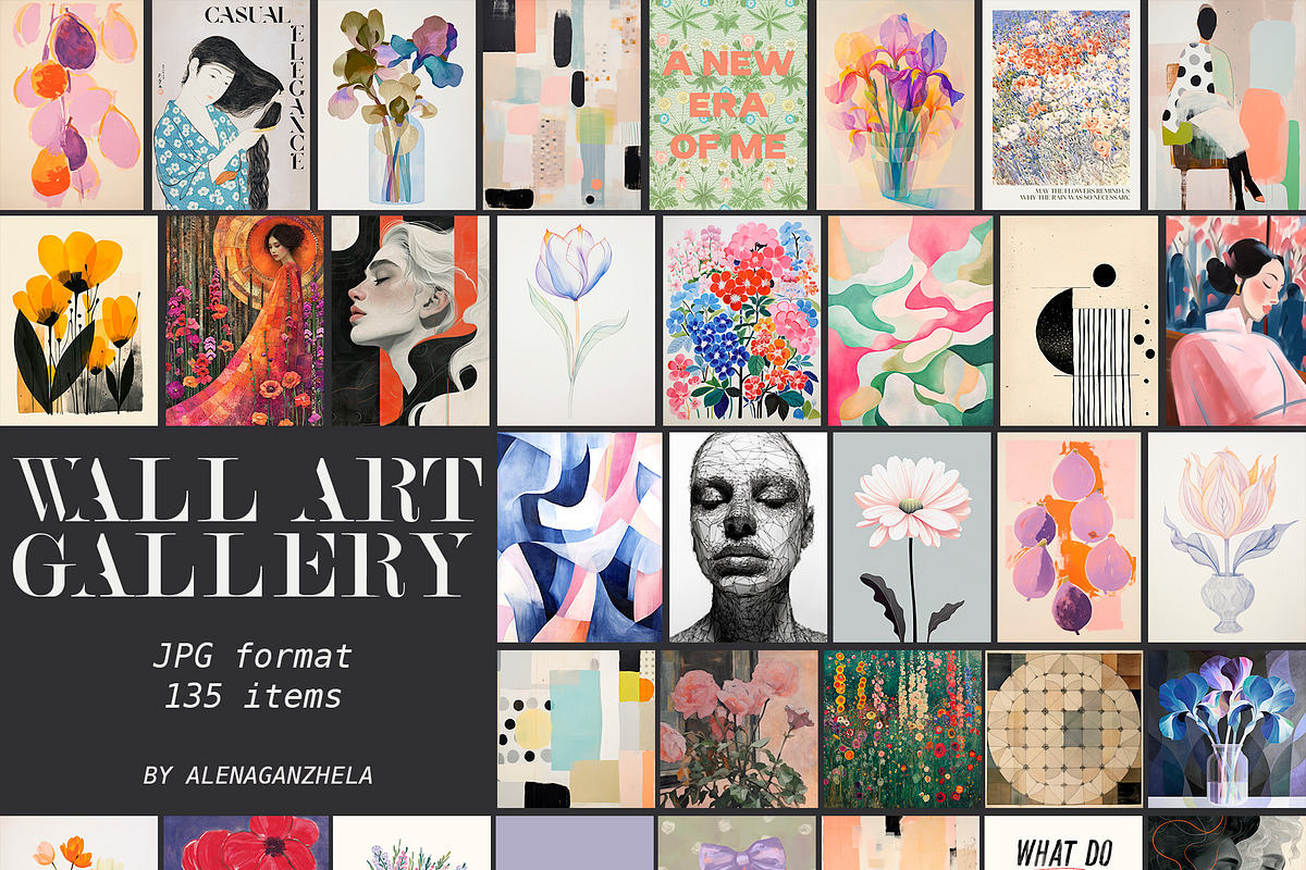BLOOMING - mixed art prints gallery