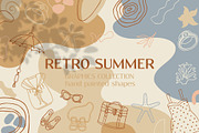 Retro Summer Vector Collection, an Object Graphic by Naty Art