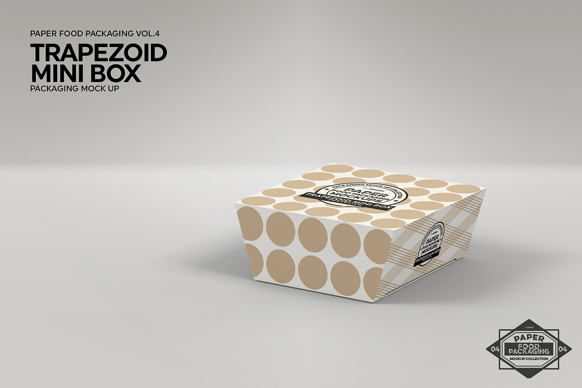 Trapezoid Mini Boxes Mockup, a Packaging Mockup by INCDesign
