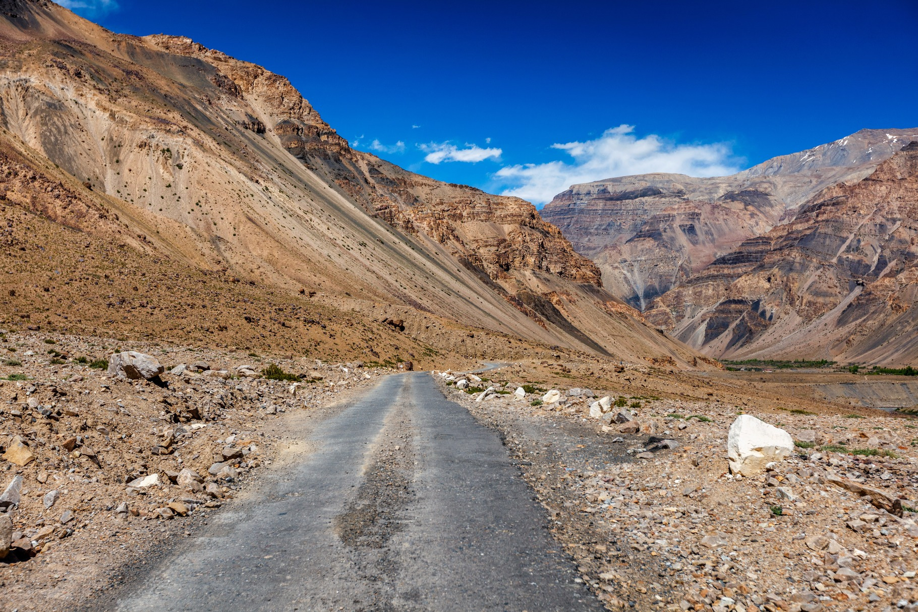 Rural road in himalayas featuring road, himachal pradesh, and spiti ...