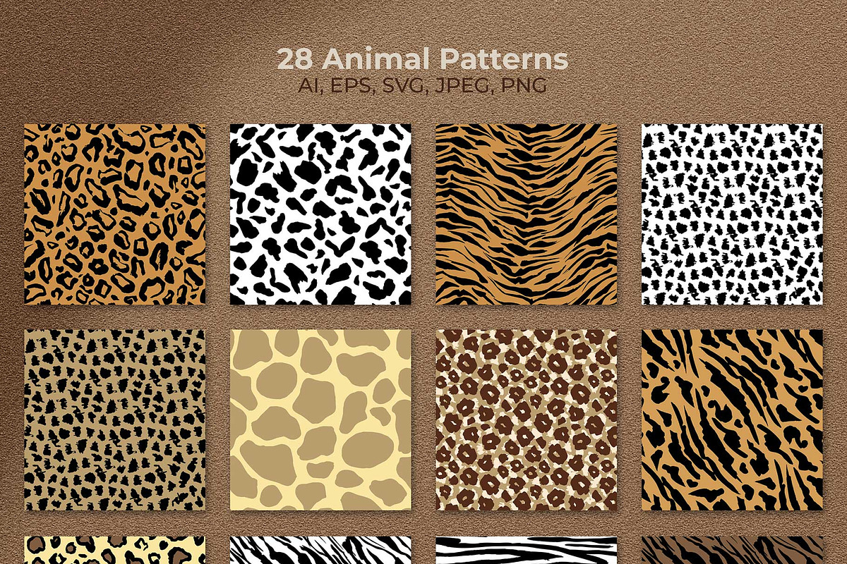 55 Animal Skin Seamless Patterns, a Pattern Graphic by ilonitta