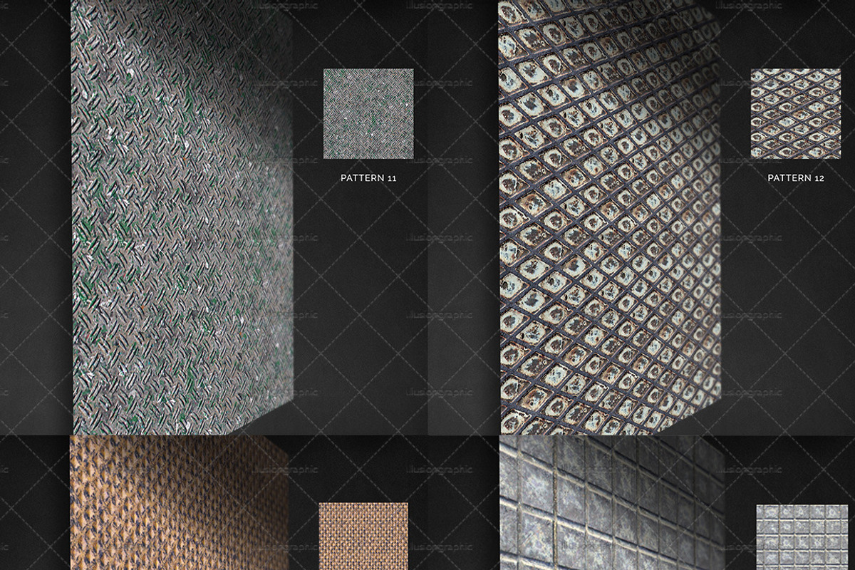 33 Seamless Metal Patterns, a Pattern Graphic by Illusiongraphic ...