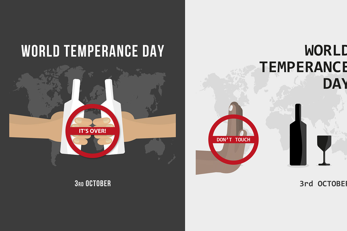 World Temperance Day Banner Template, a Poster Template by ...