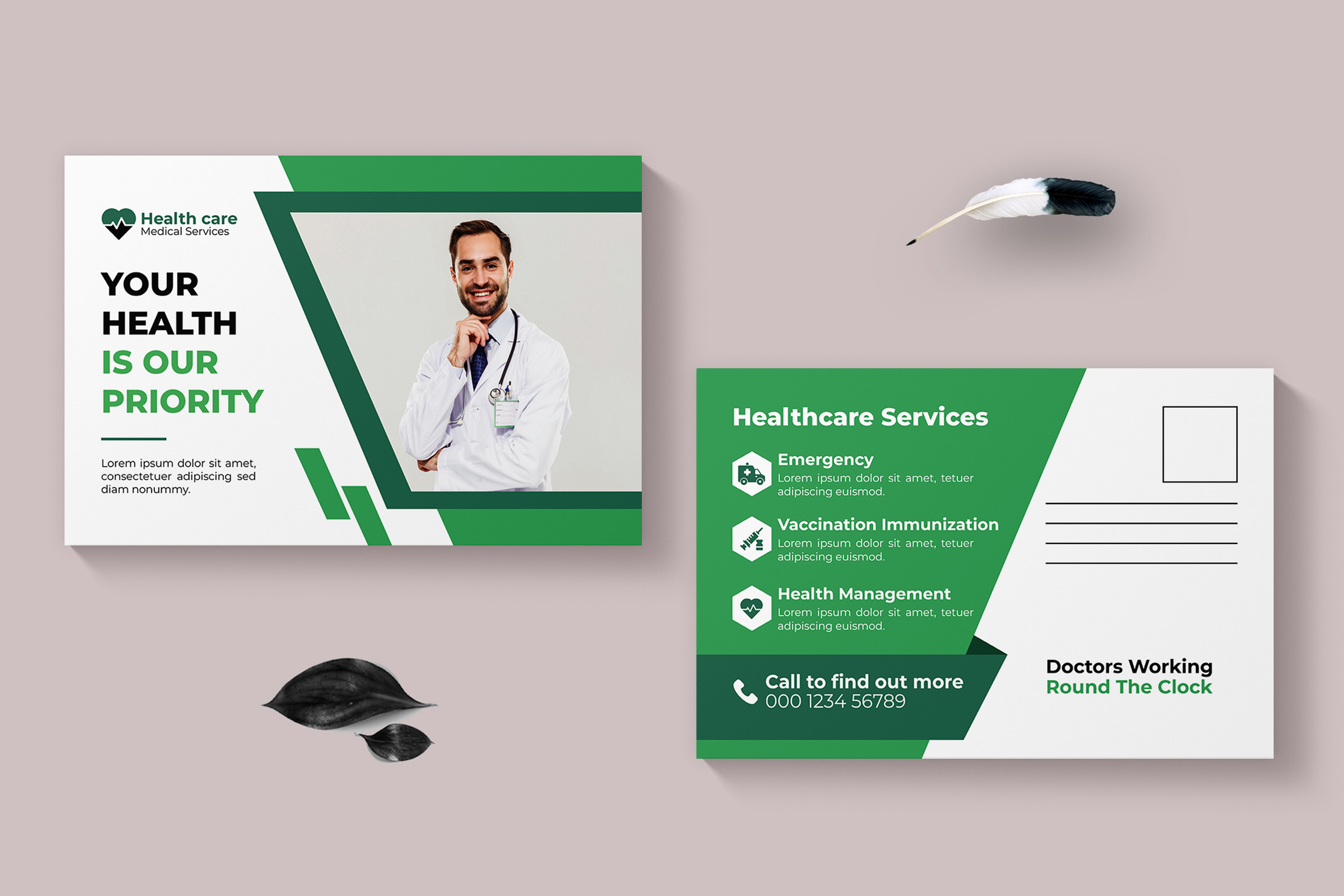 Medical Post Card | Creative Market