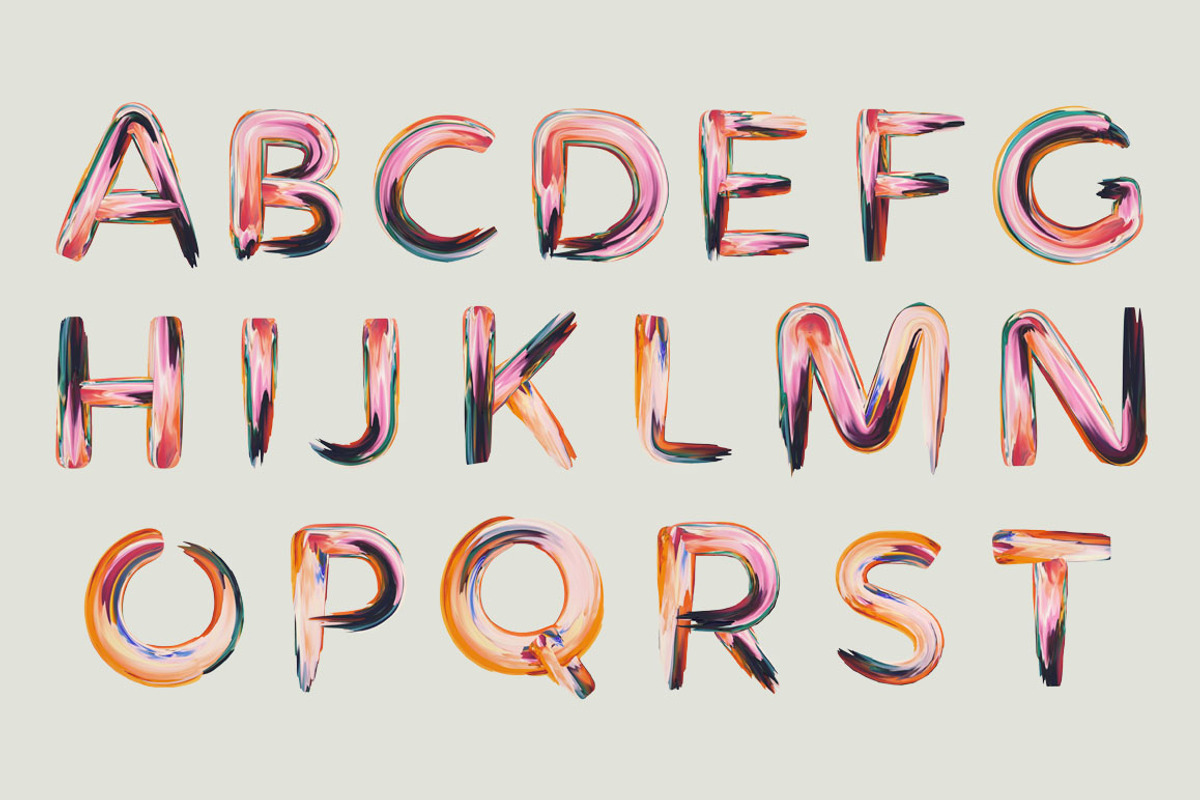 Palette Paint Letters, an Object Graphic by Design Assets | Creative Market