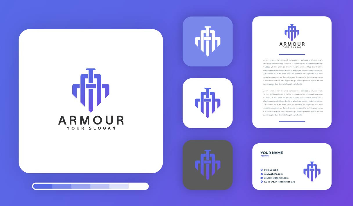 Armour Logo Design Template, a Branding & Logo Template by Nisha Droch