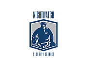 Nightwatch Security Service Logo, a Branding & Logo Template by patrimonio