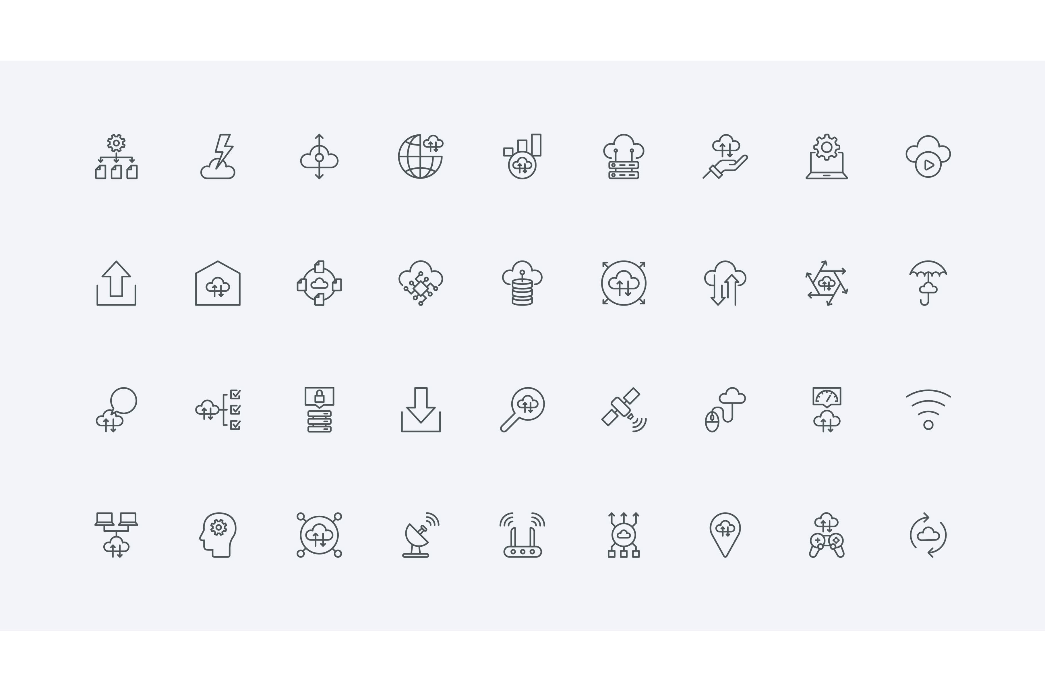 Cloud services digital data icons, a Technology Illustration by Lemberg ...