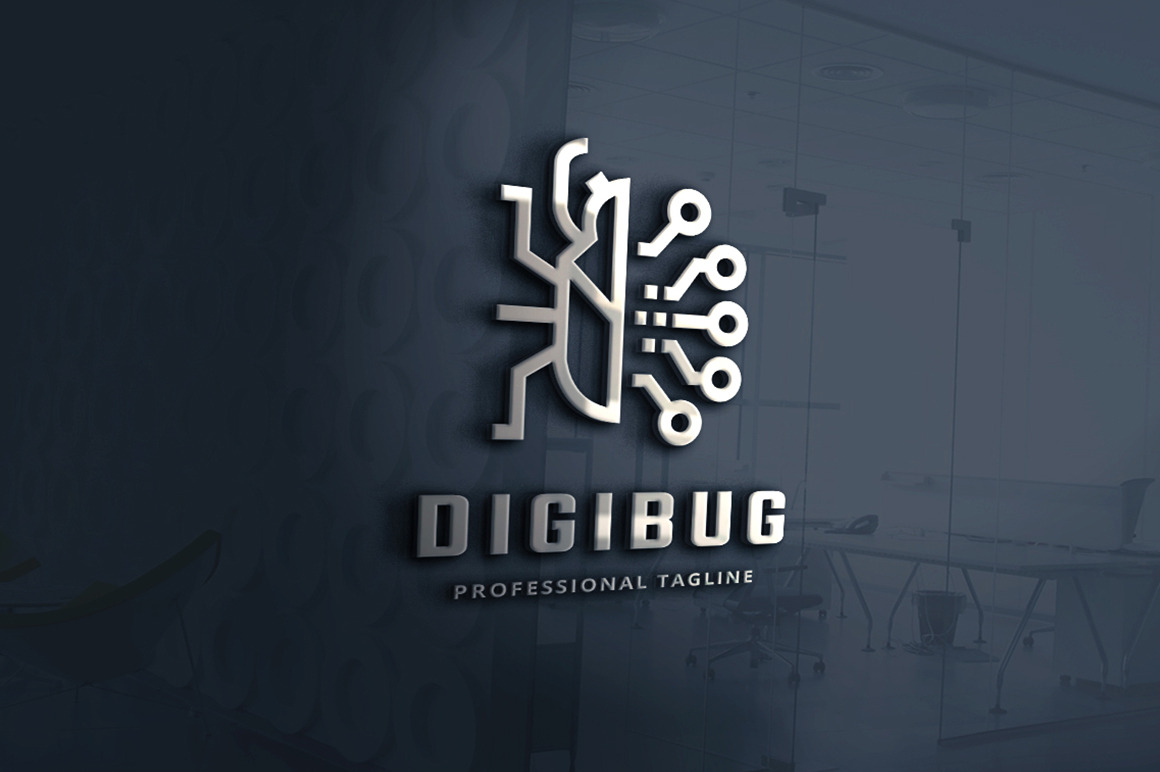 Digital Bug Logo, a Branding & Logo Template by Design_Planet