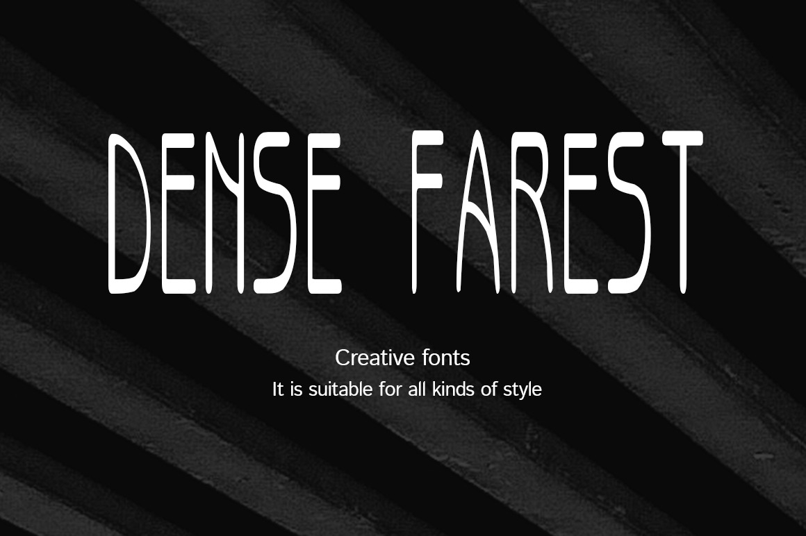 Dense forest-Creative font, a Handwritten Font by LYB-Design