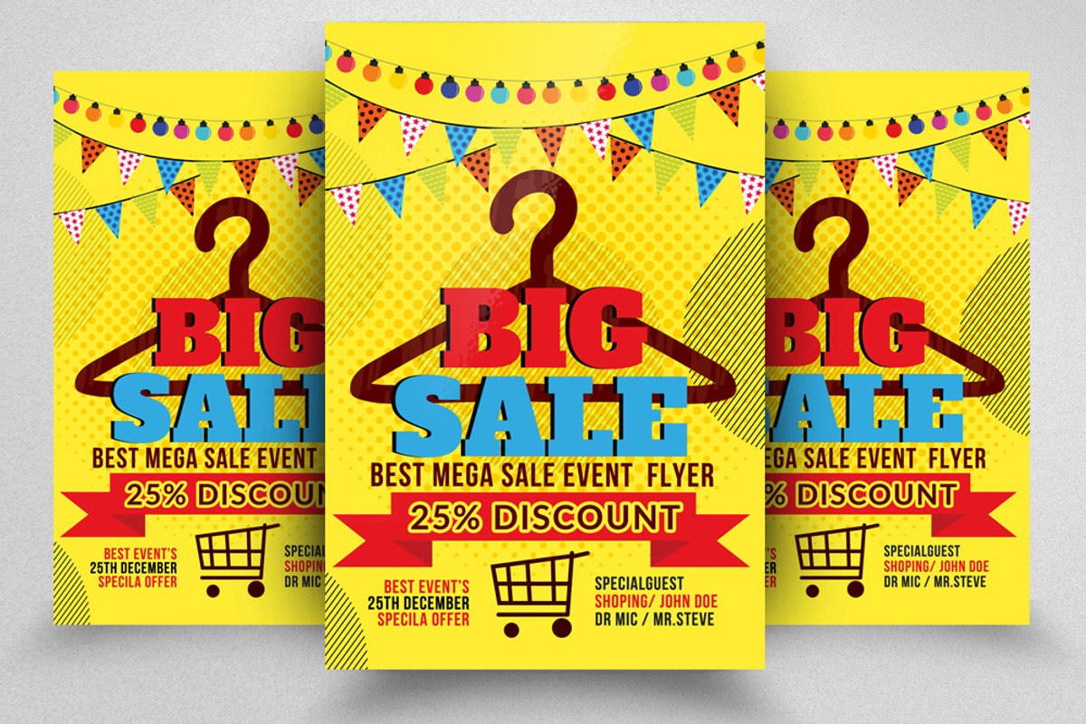 Big Sale Offer Poster Template, a Flyer Template by Design Up ...